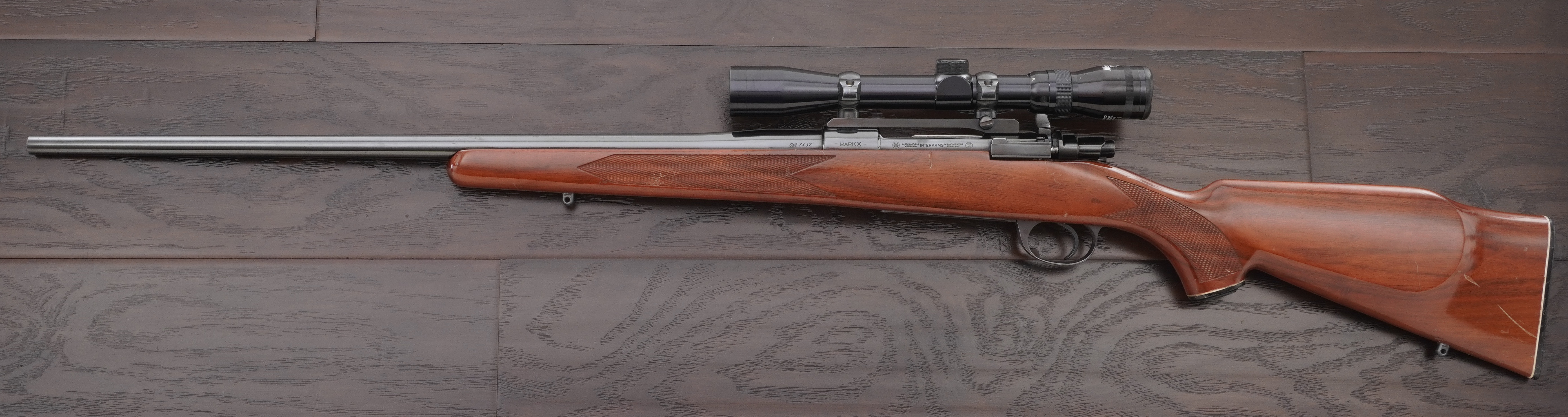 Interarms Mark X Bolt Action Rifle, 7x57, 24” Barrel, England, w/Scope ...