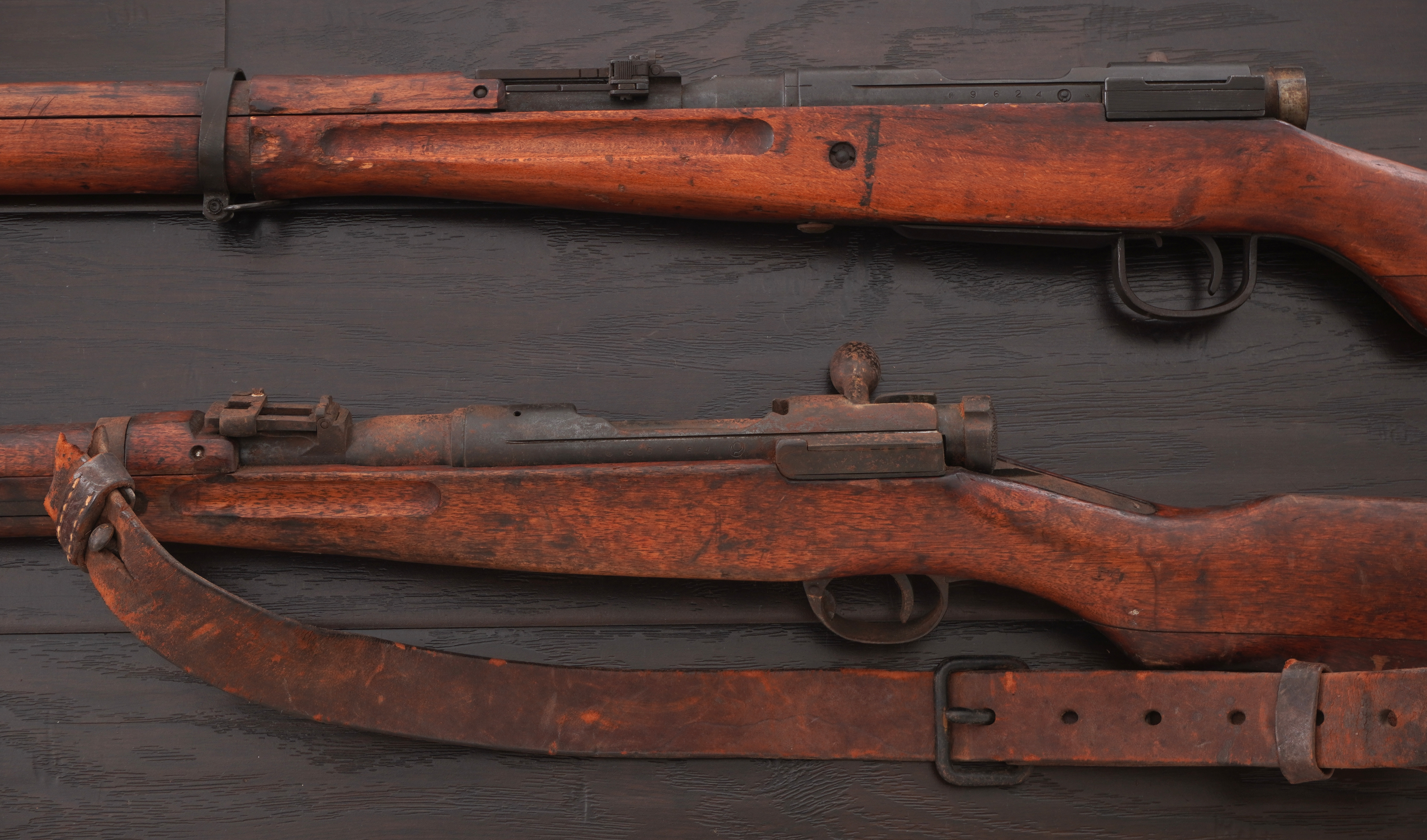 Lot of Two (2) Japanese Arisaka Bolt Action Rifles Type 38 and Type 99 ...